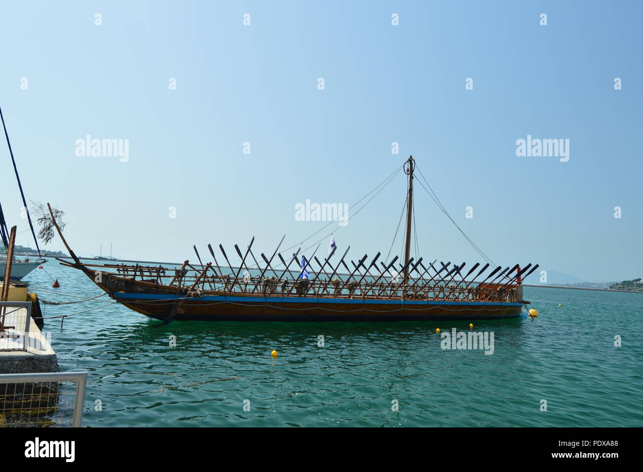 Nice Legendary Boat Of Argo Based On Greek Mythology In The Port Of Volos. Architecture History ...
