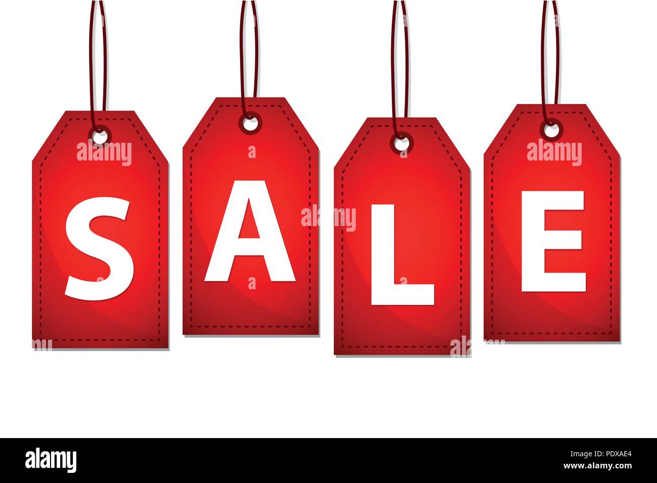sale red label discount letter vector illustration EPS10 Stock Vector ...