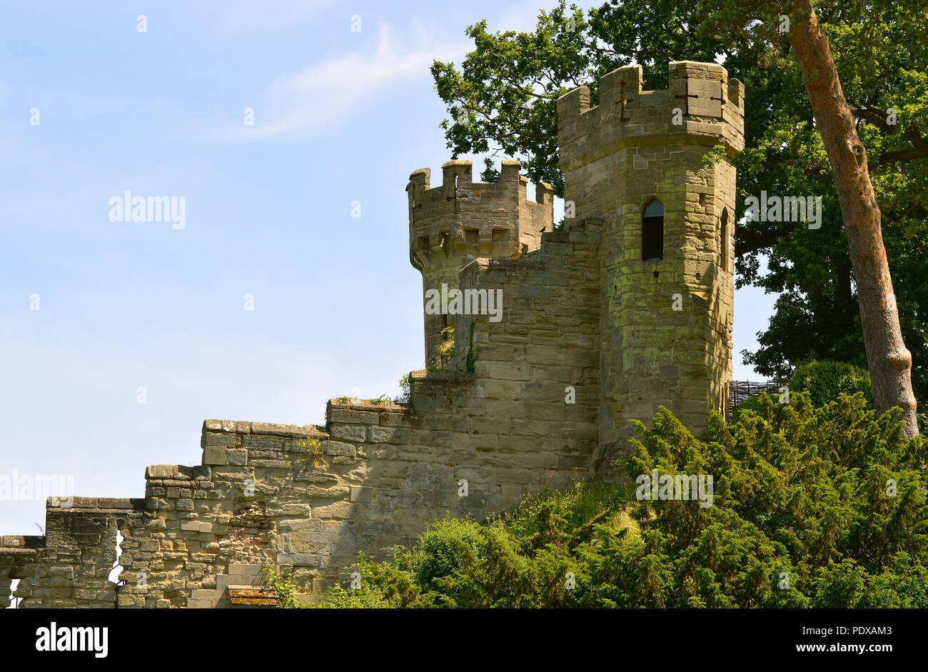 The historical medieval Warwick Castle in Warwickshire Stock Photo - Alamy