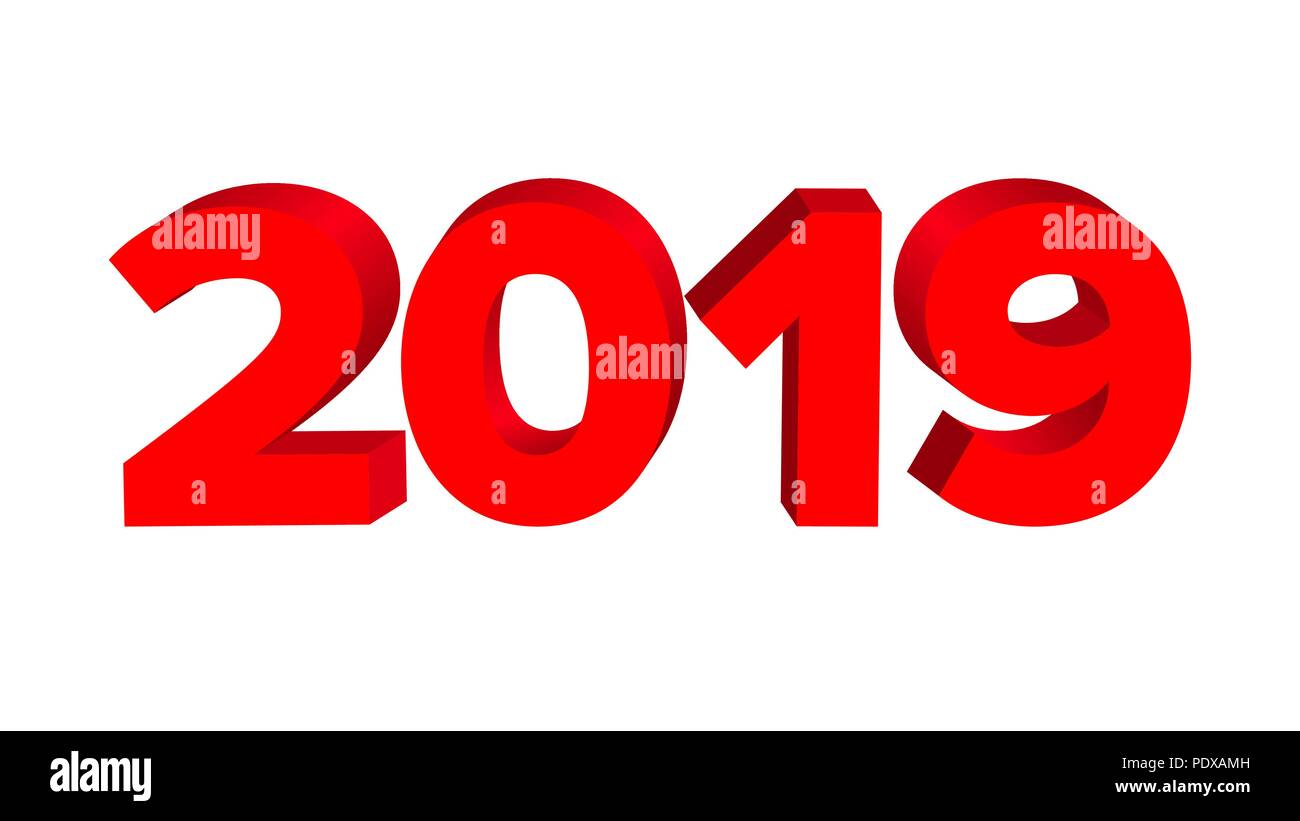 2019 Sign Vector. Numbers 2019. Banner. New Year Background ...