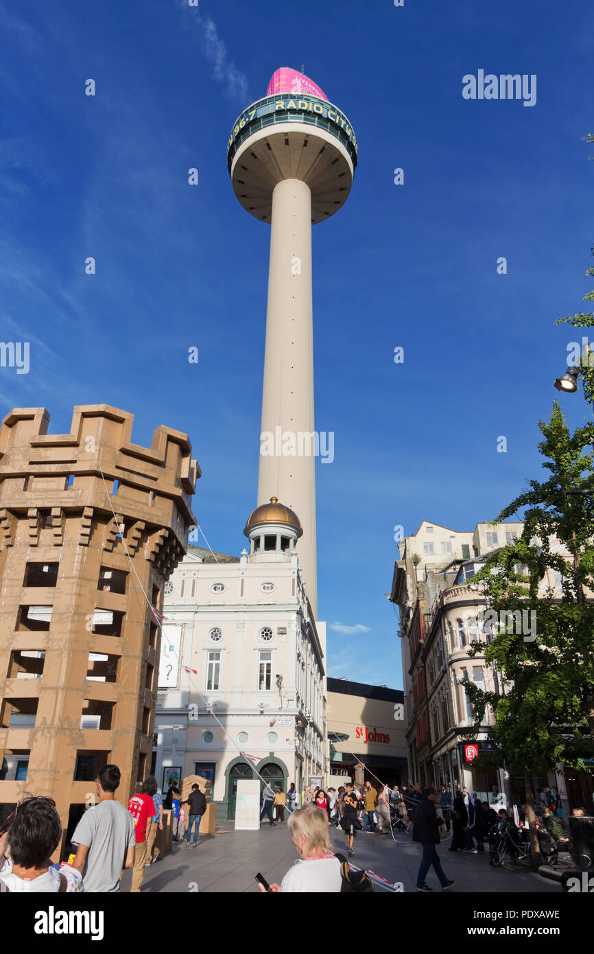 Liverpool's lost castles being built entirely from cardboard boxes ...