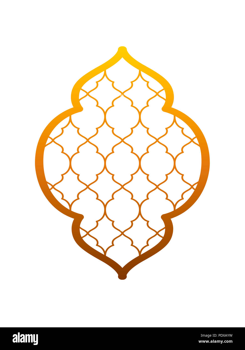 Moroccan motif background in the golden gradient Stock Photo - Alamy