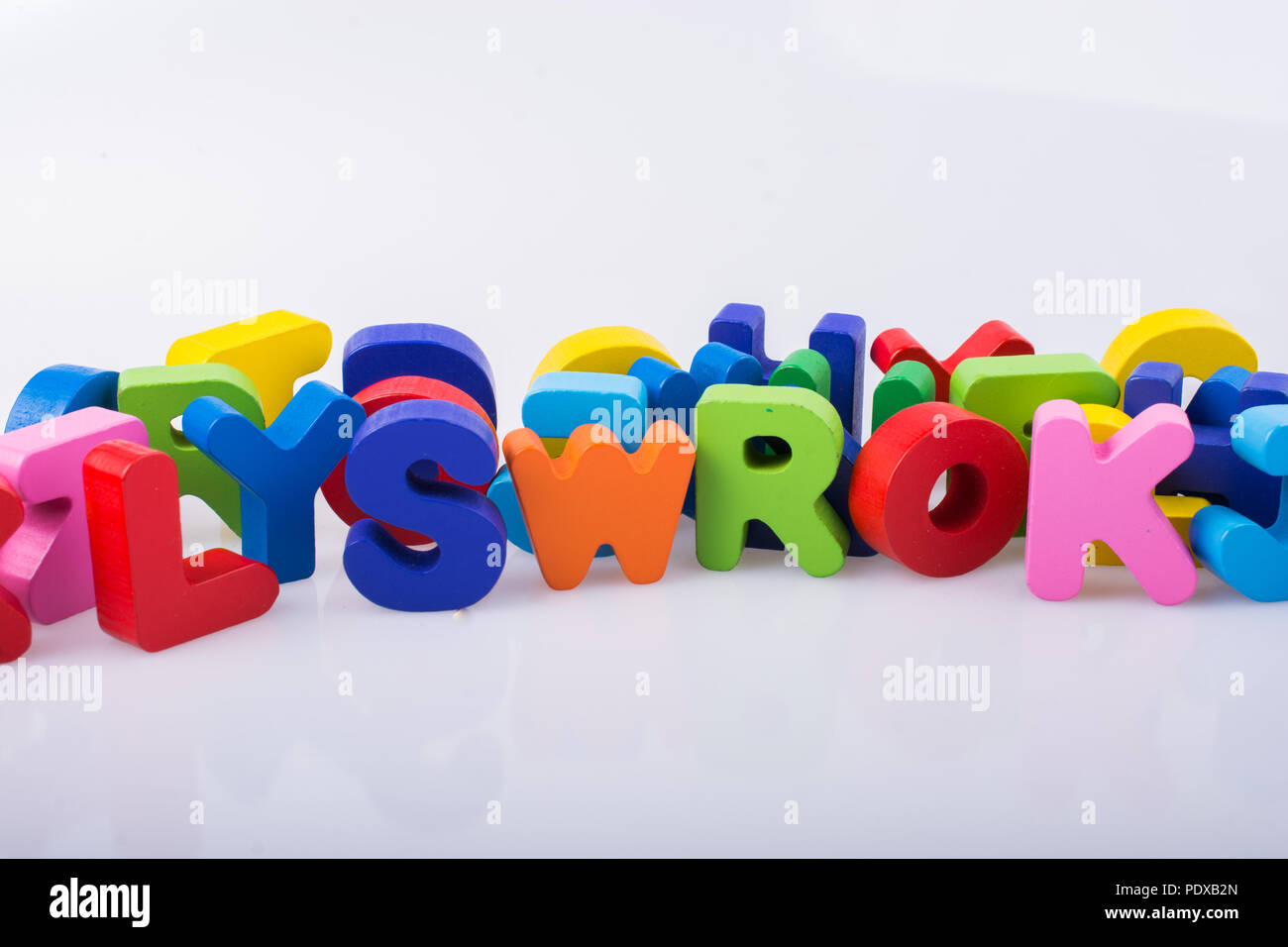 Letter cubes of Alphabet made of wood Stock Photo - Alamy