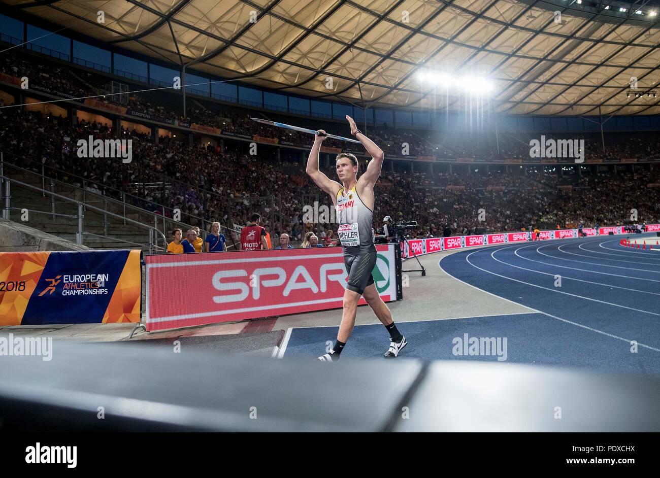 Berlin, Deutschland. 09th Aug, 2018. Winner Thomas ROEHLER (Rohler ...