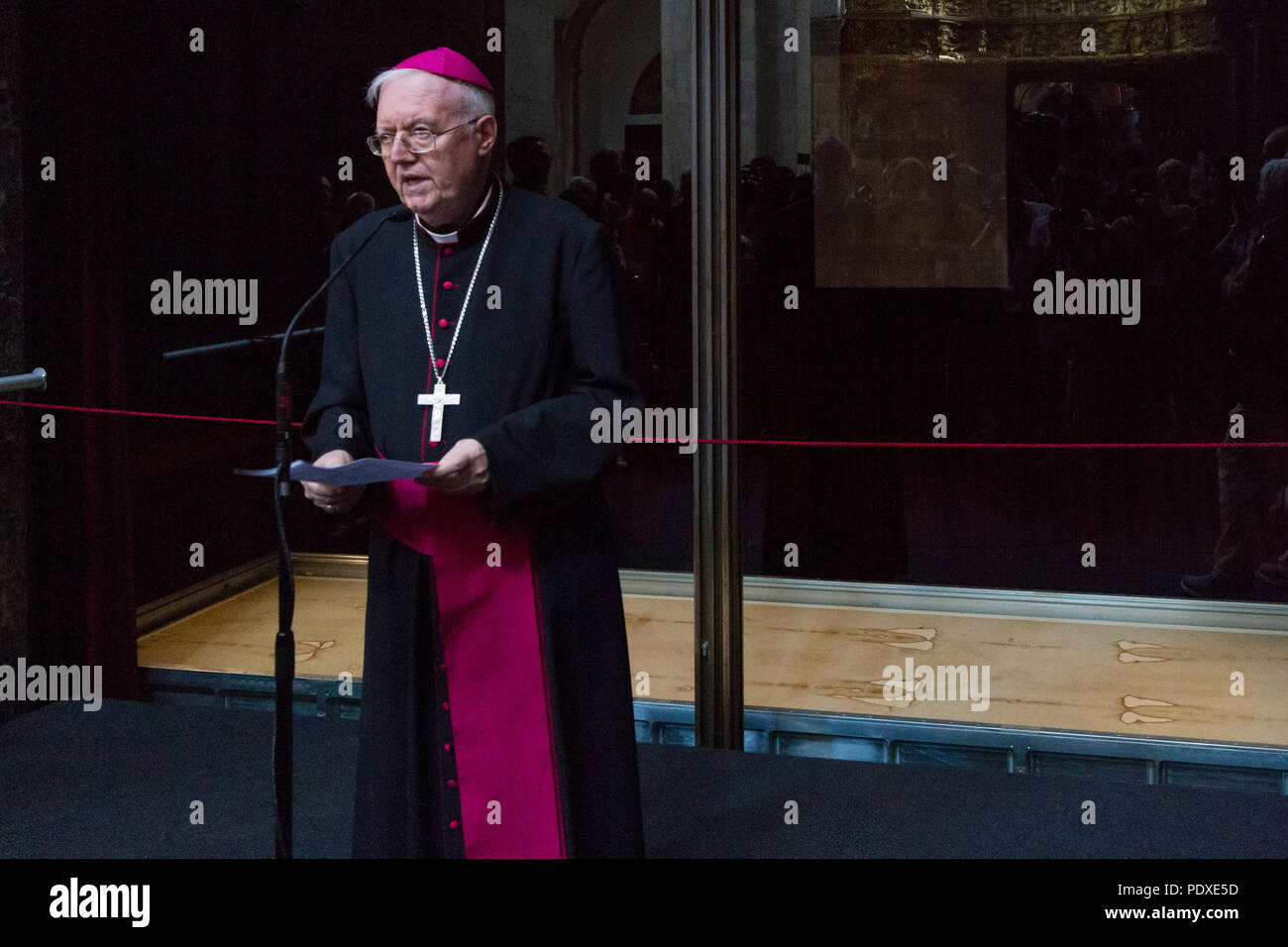 Torino, Italy. 10th August 2018. Archbishop of Turin Cesare Nosiglia ...
