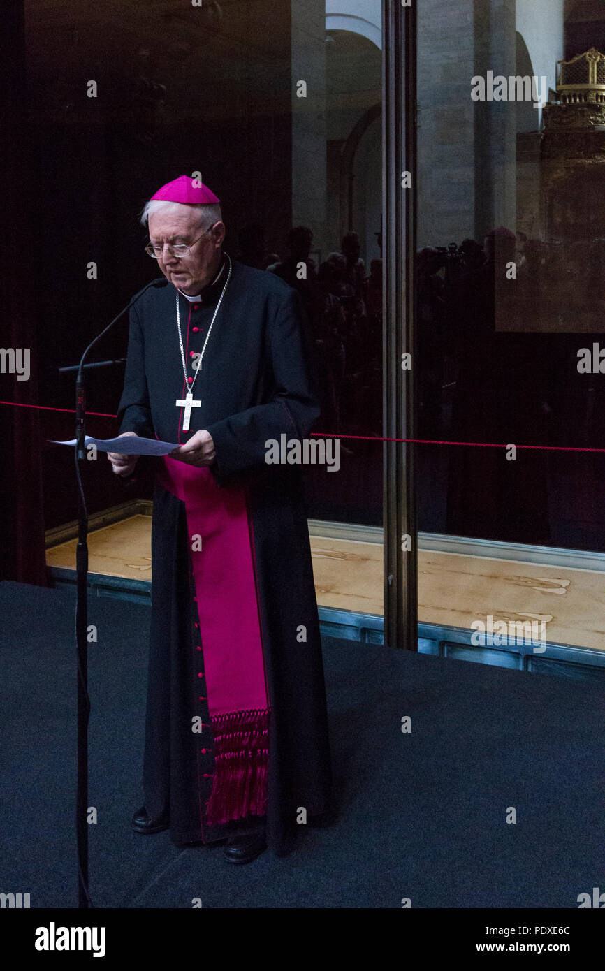 Torino, Italy. 10th August 2018. Archbishop of Turin Cesare Nosiglia ...