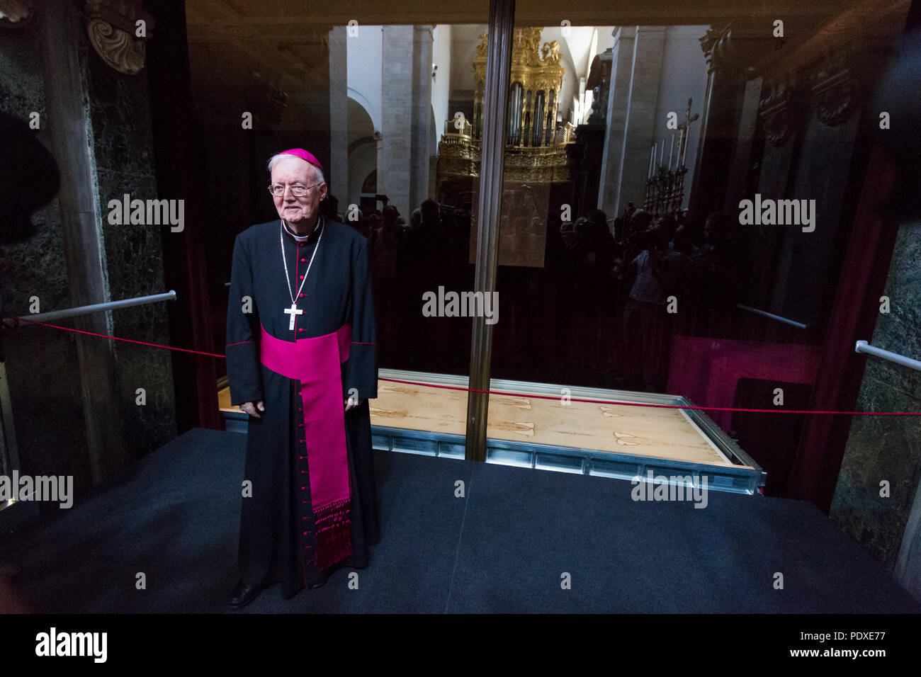 Torino, Italy. 10th August 2018. Archbishop of Turin Cesare Nosiglia ...