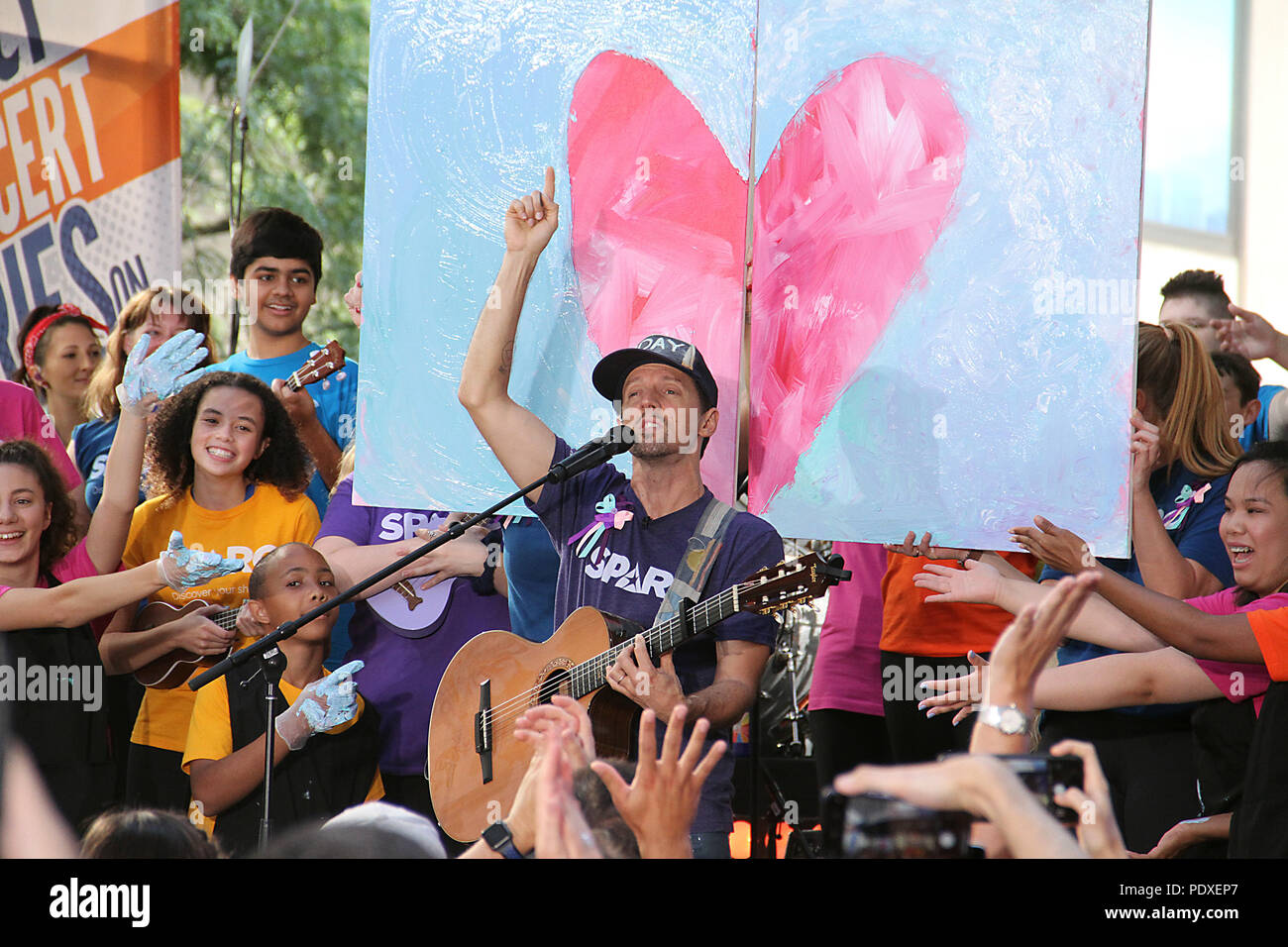 New York, USA. 10th August, 2018. NEW YORK, NY August 10: Jason Mraz ...