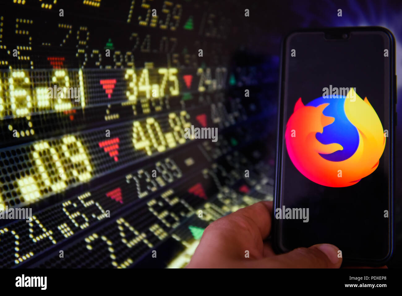 Firefox logo hi-res stock photography and images - Alamy