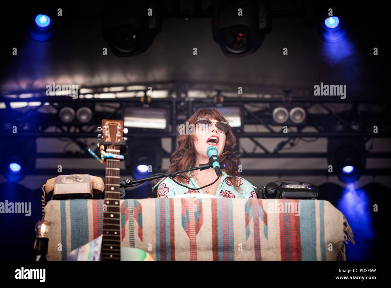 Denmark, Copenhagen - August 10, 2018. The American singer, songwriter ...