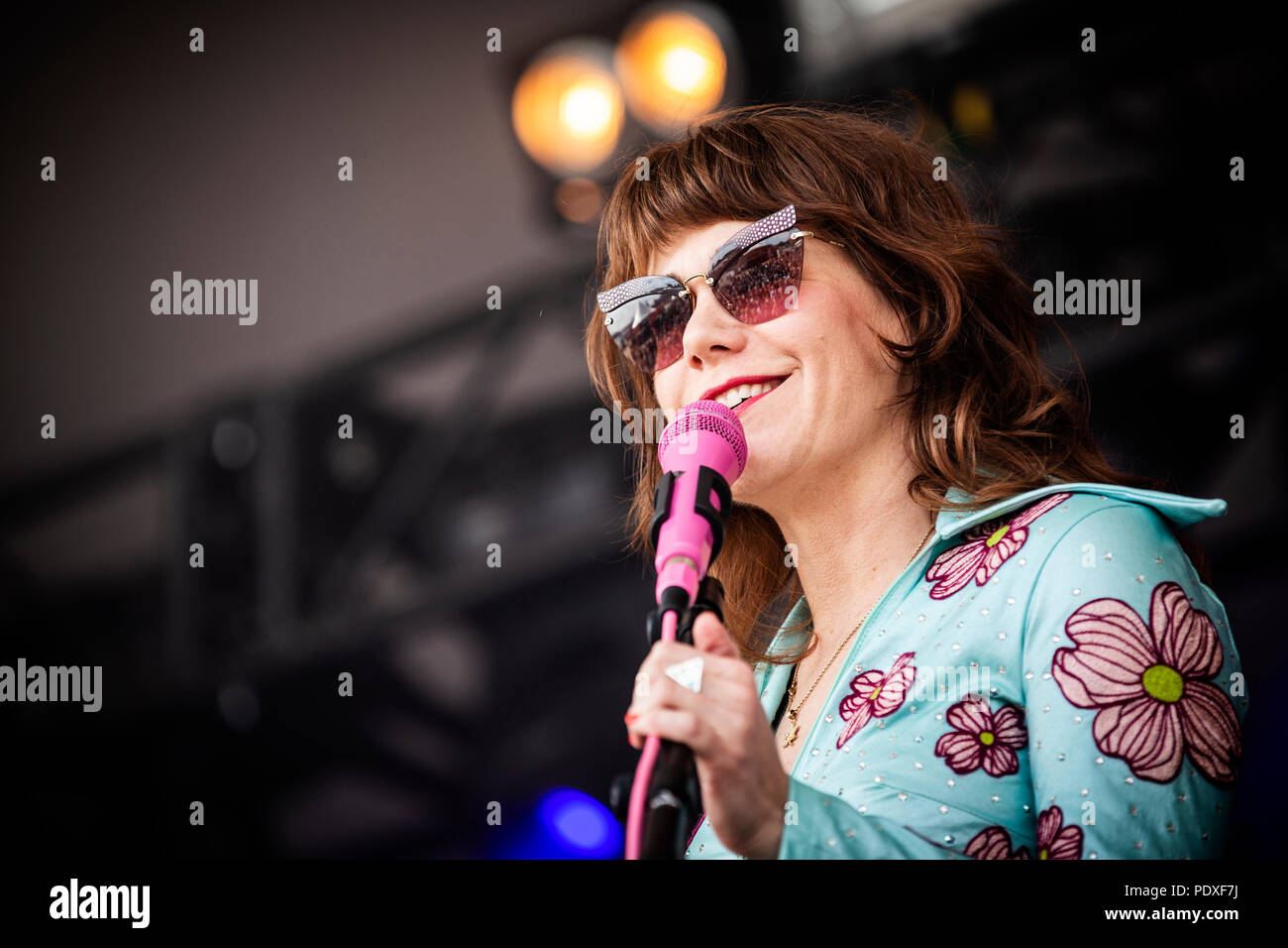Denmark, Copenhagen - August 10, 2018. The American singer, songwriter ...