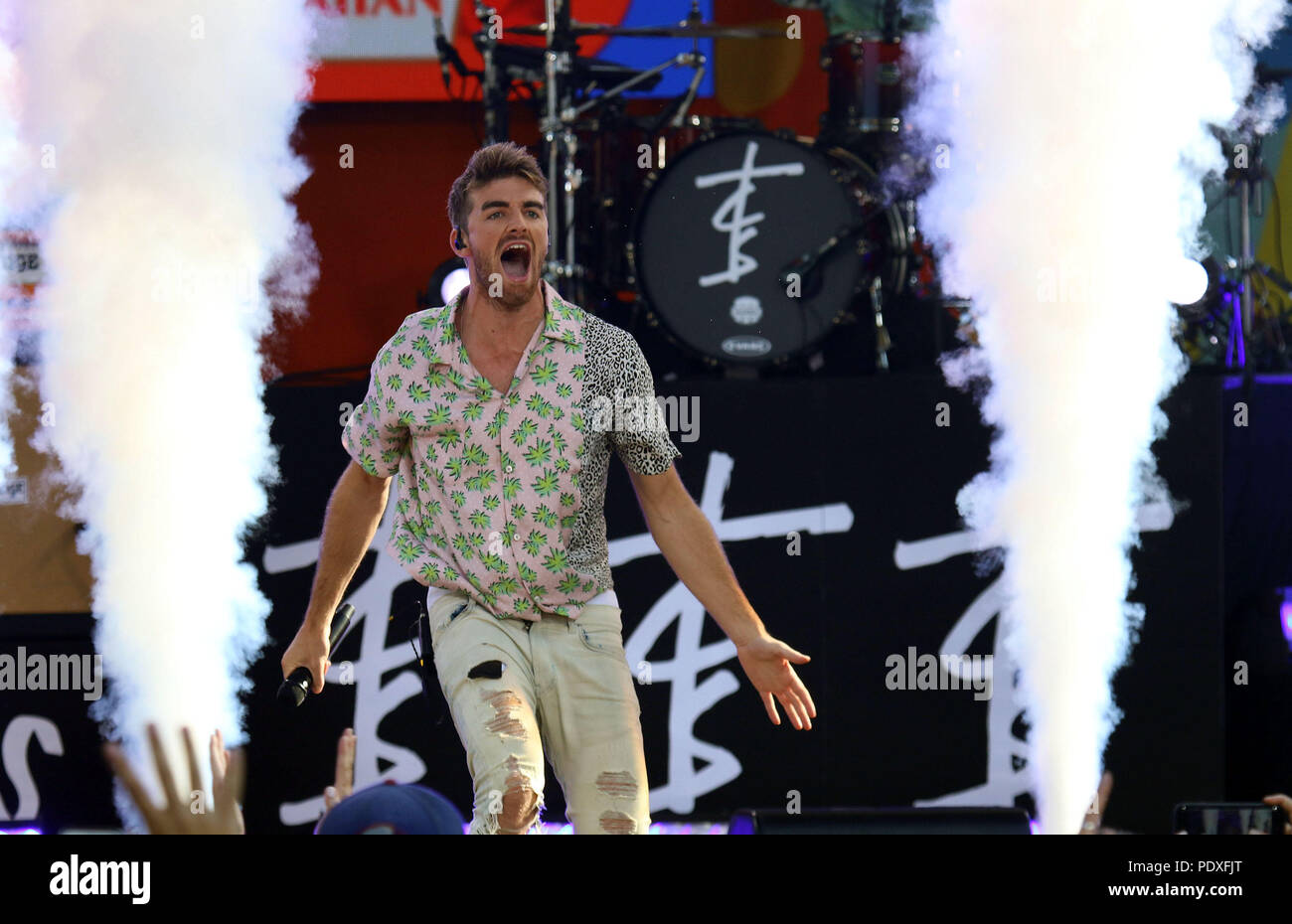 New York City, New York, USA. 10th Aug, 2018. ANDREW TAGGART from 'The ...