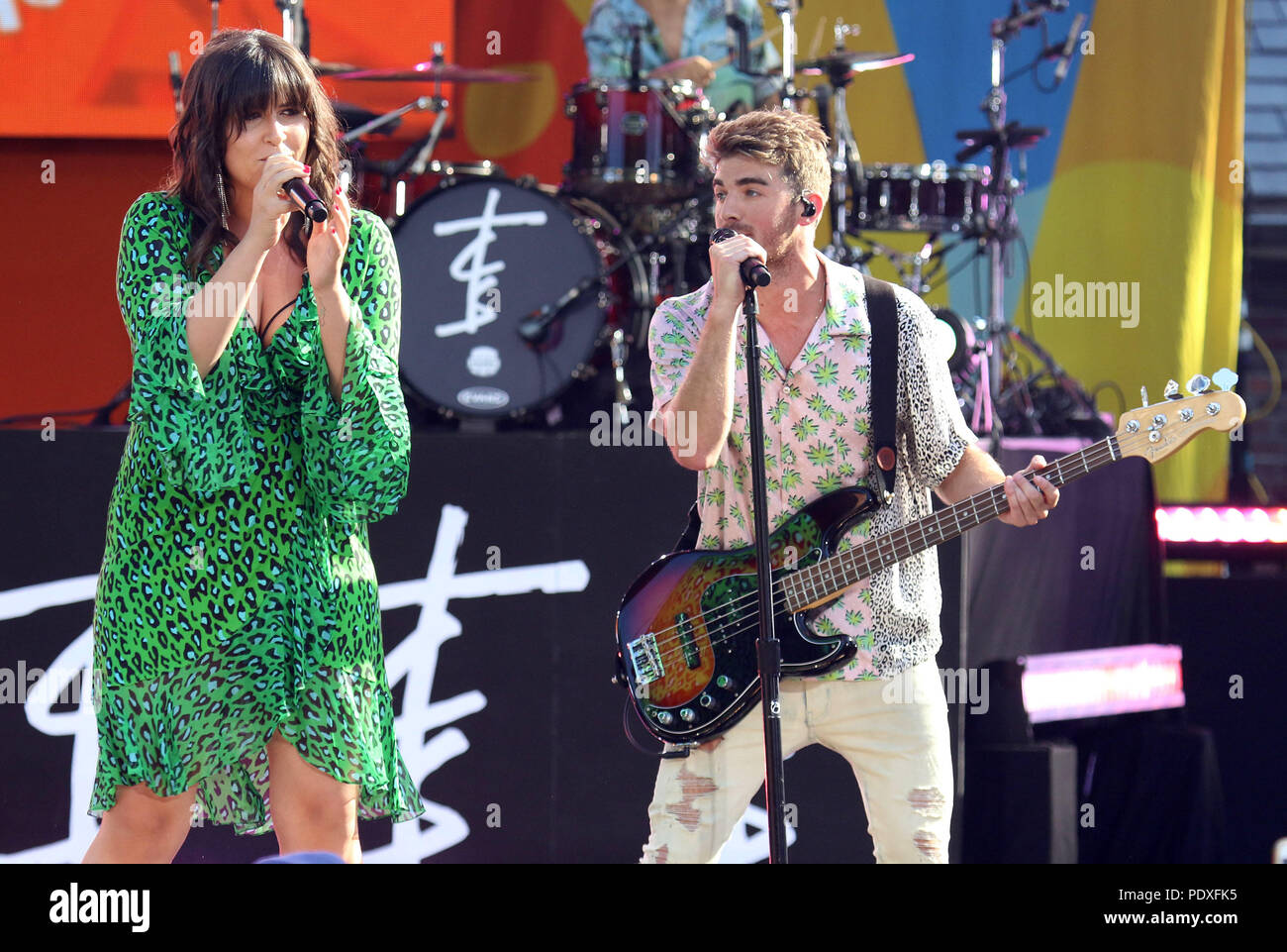 New York City, New York, USA. 10th Aug, 2018. Singers EMILY WARREN and ...