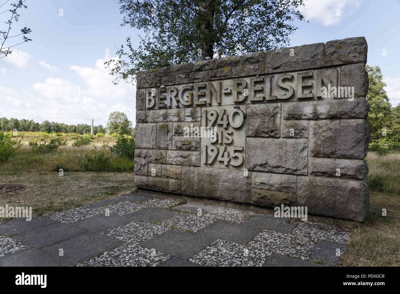 August 10, 2018 - Belsen, Lower-Saxony, Germany - The memorial Bergen ...