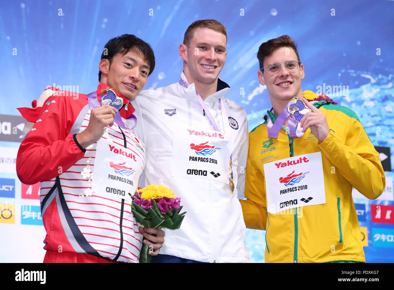 Tokyo, Japan. 10th Aug, 2018. (L to R) Ryosuke Irie (JPN), Murphy Ryan ...