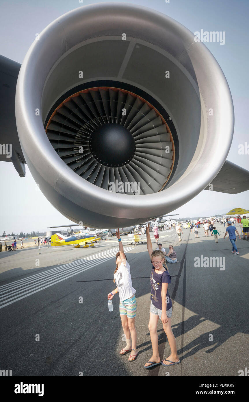 Abbotsford, Canada. 10th Aug, 2018. People visit the 56th Abbotsford ...