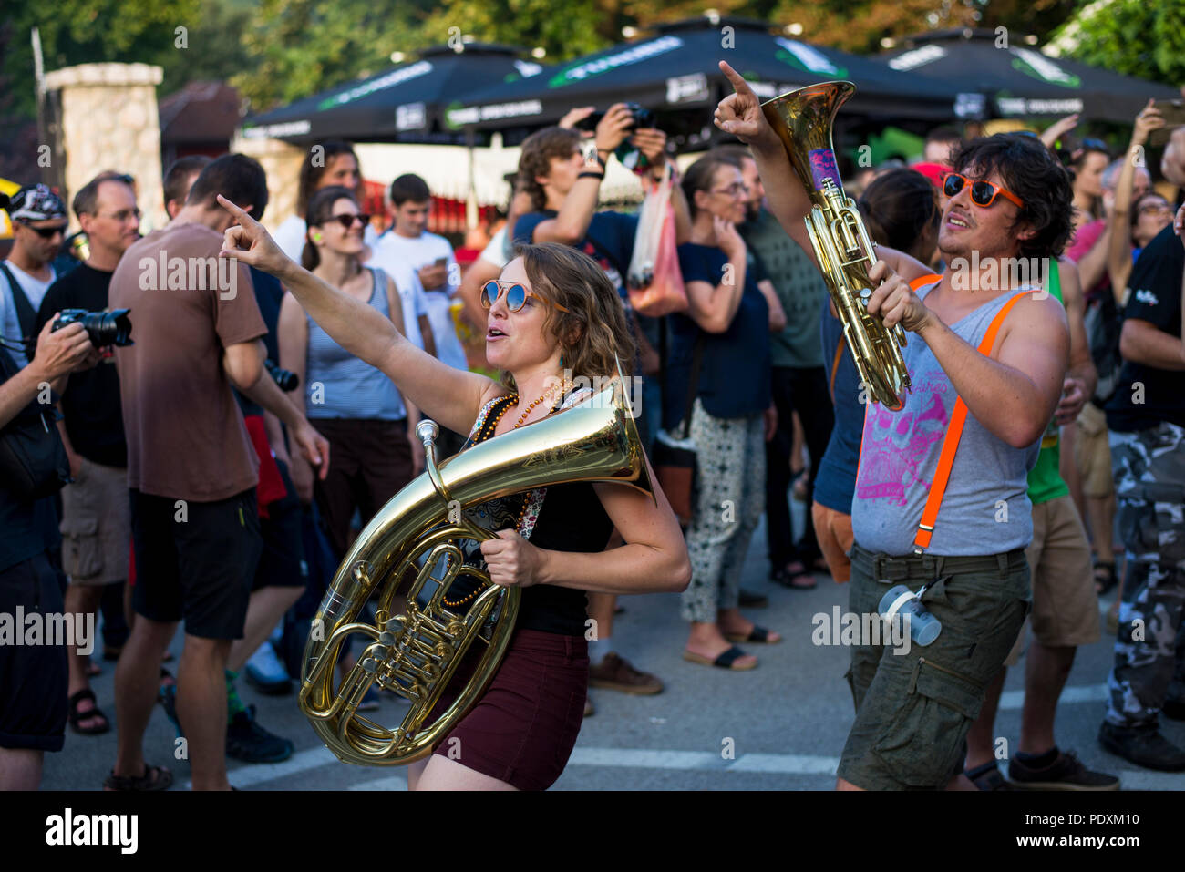 Guca trumpet festival serbia hi-res stock photography and images - Alamy