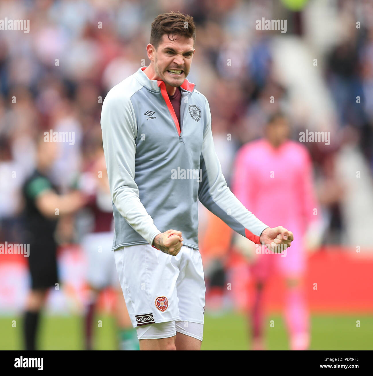 11th August 2018, Tynecastle Park, Edinburgh, Scotland; Ladbrokes ...
