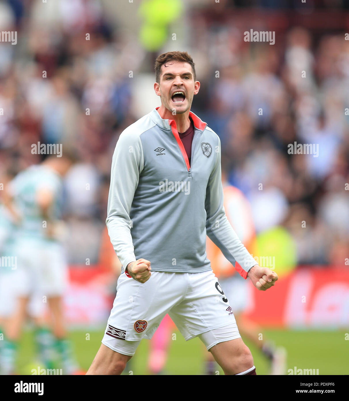 11th August 2018, Tynecastle Park, Edinburgh, Scotland; Ladbrokes ...