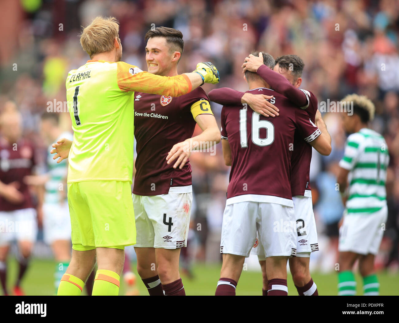 11th August 2018, Tynecastle Park, Edinburgh, Scotland; Ladbrokes ...