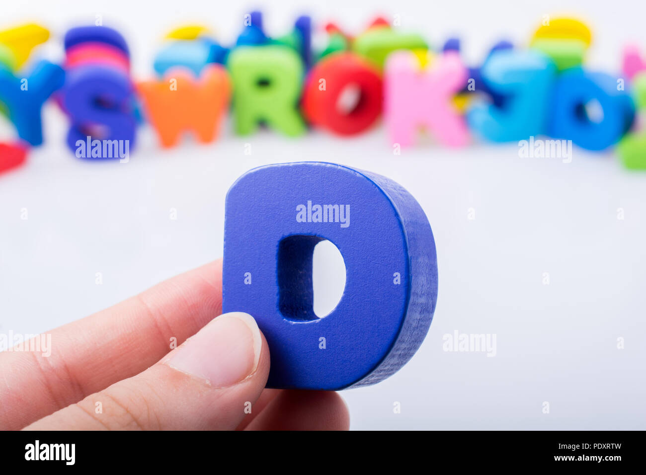 Letter cubes of Alphabet made of wood Stock Photo - Alamy