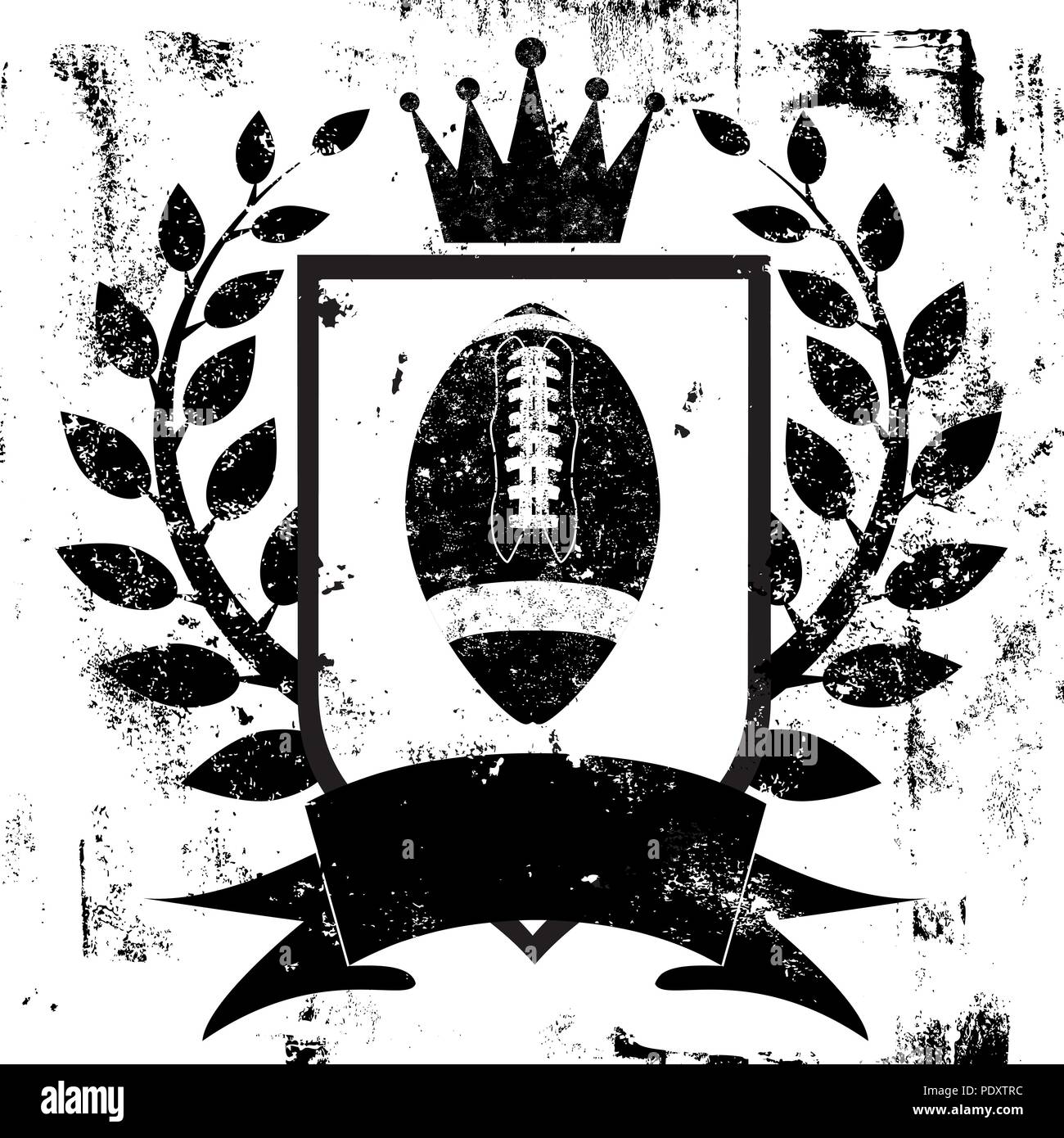 Distressed football Stock Vector Images - Alamy