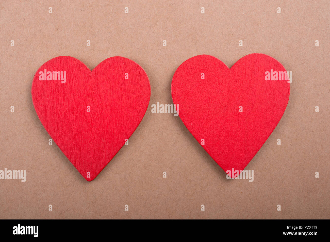 Red color heart shaped object in the view Stock Photo - Alamy