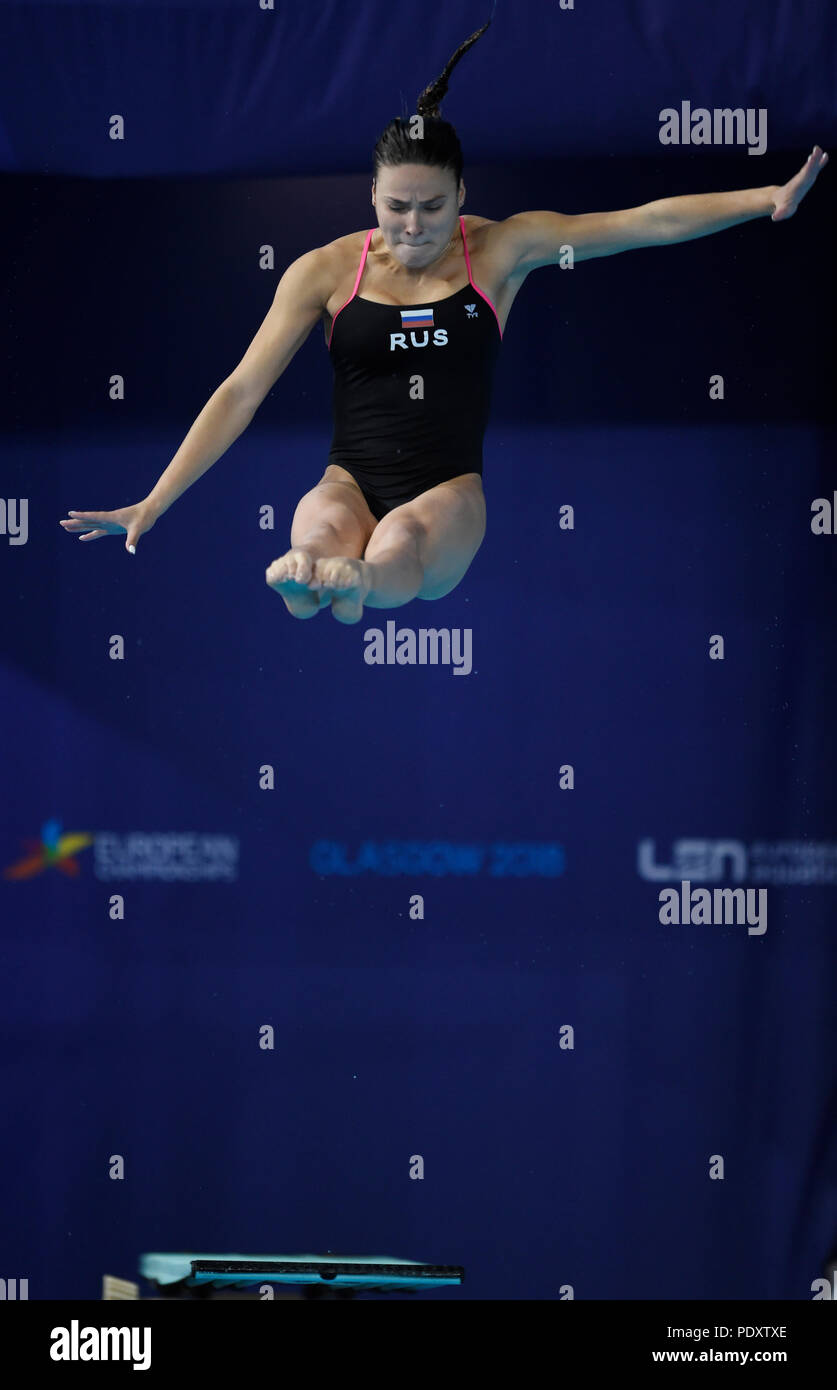 Russia's Mariia Poliakova competing in the Women's 1m Springboard Final ...