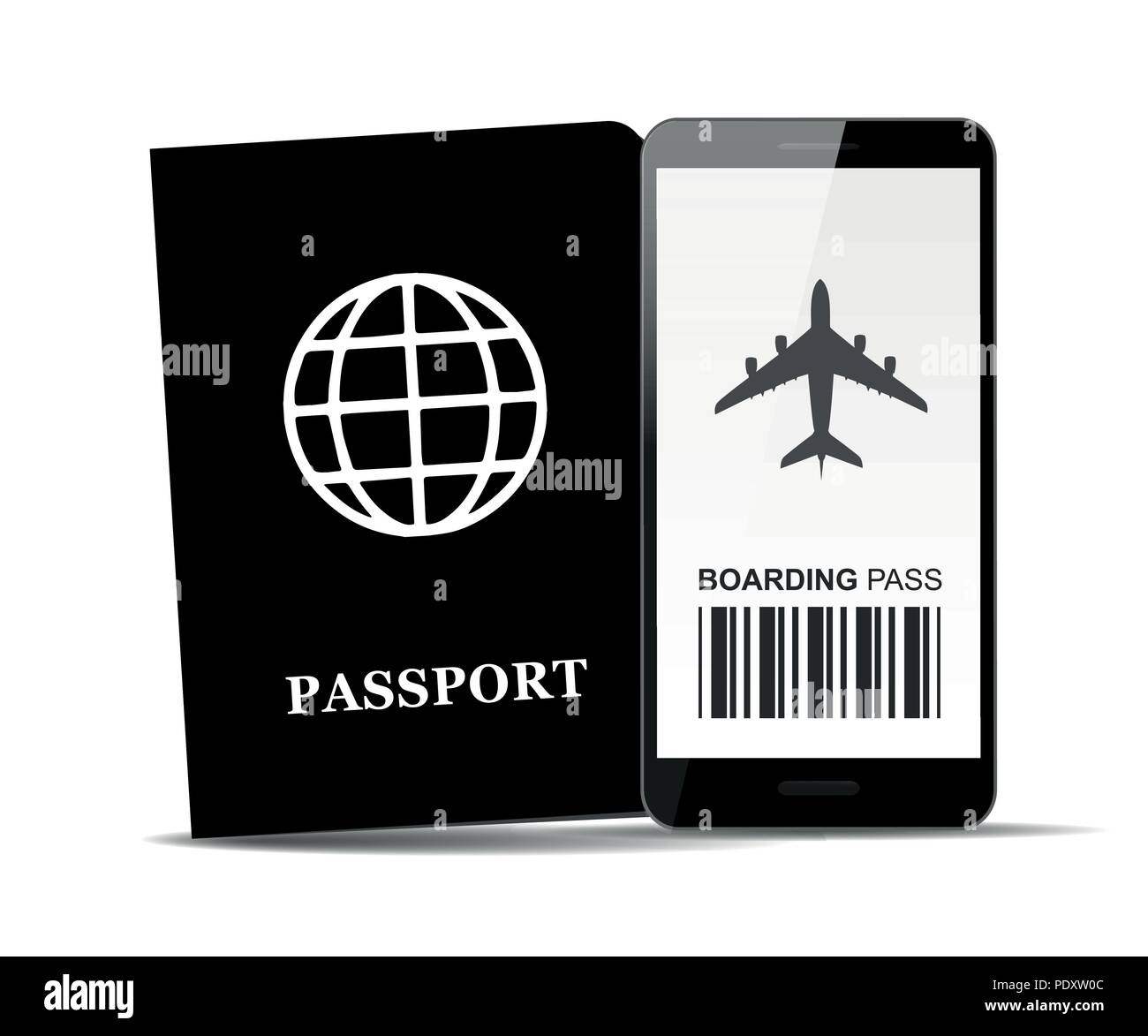 Mobile passport Stock Vector Images - Alamy