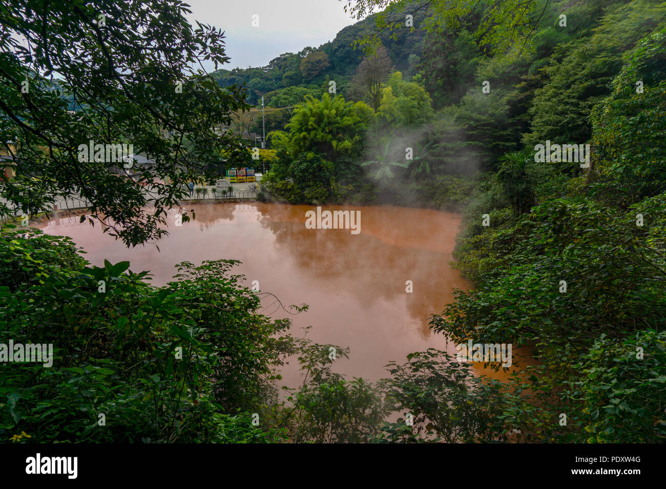 The Chinoike Jigoku (Blood Pond Hell) is one of eight Beppu hot spring ...