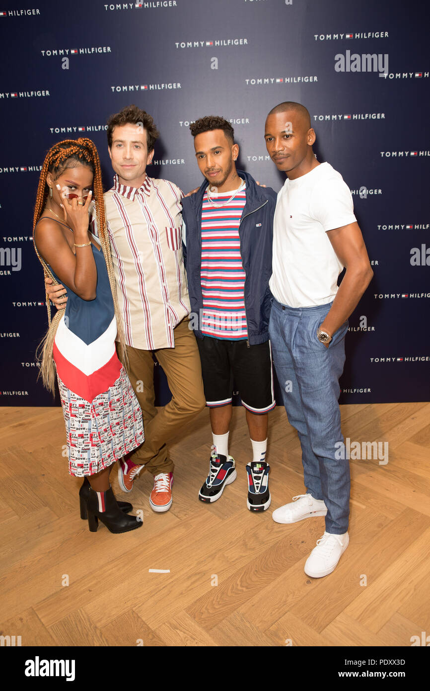 Guests attend An Evening with Lewis Hamilton Featuring: IAMDDB aka ...