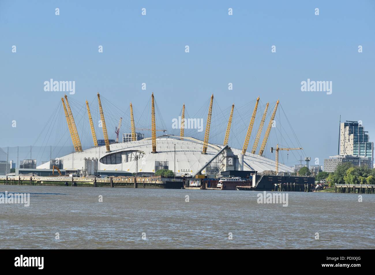The O2 Millennium Dome Arena, North Greenwich, London, U.K Stock Photo ...
