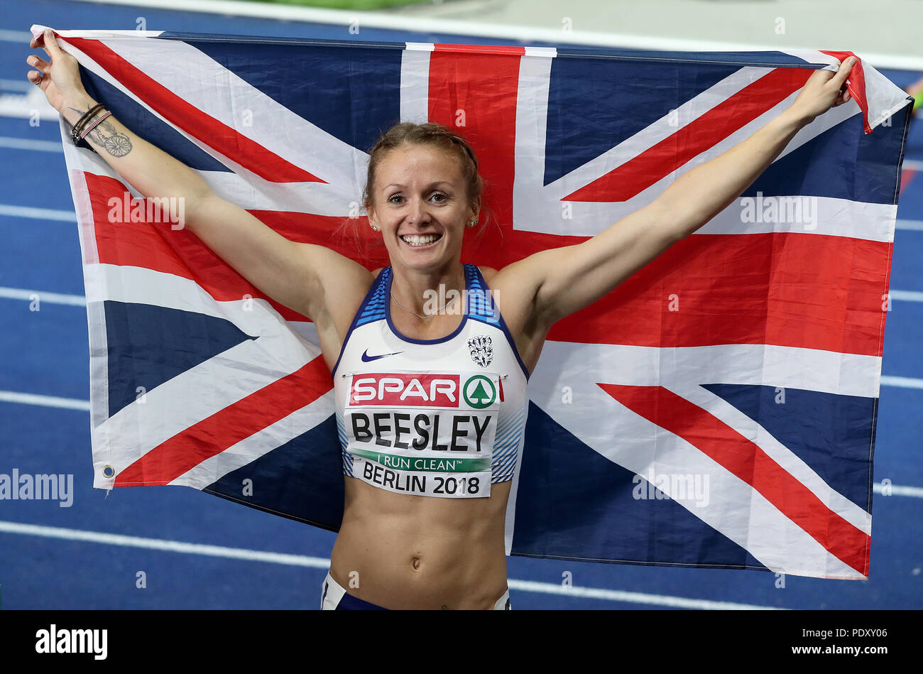 Great Britain's Meghan Beesley celebrates winning bronze in the Women's ...