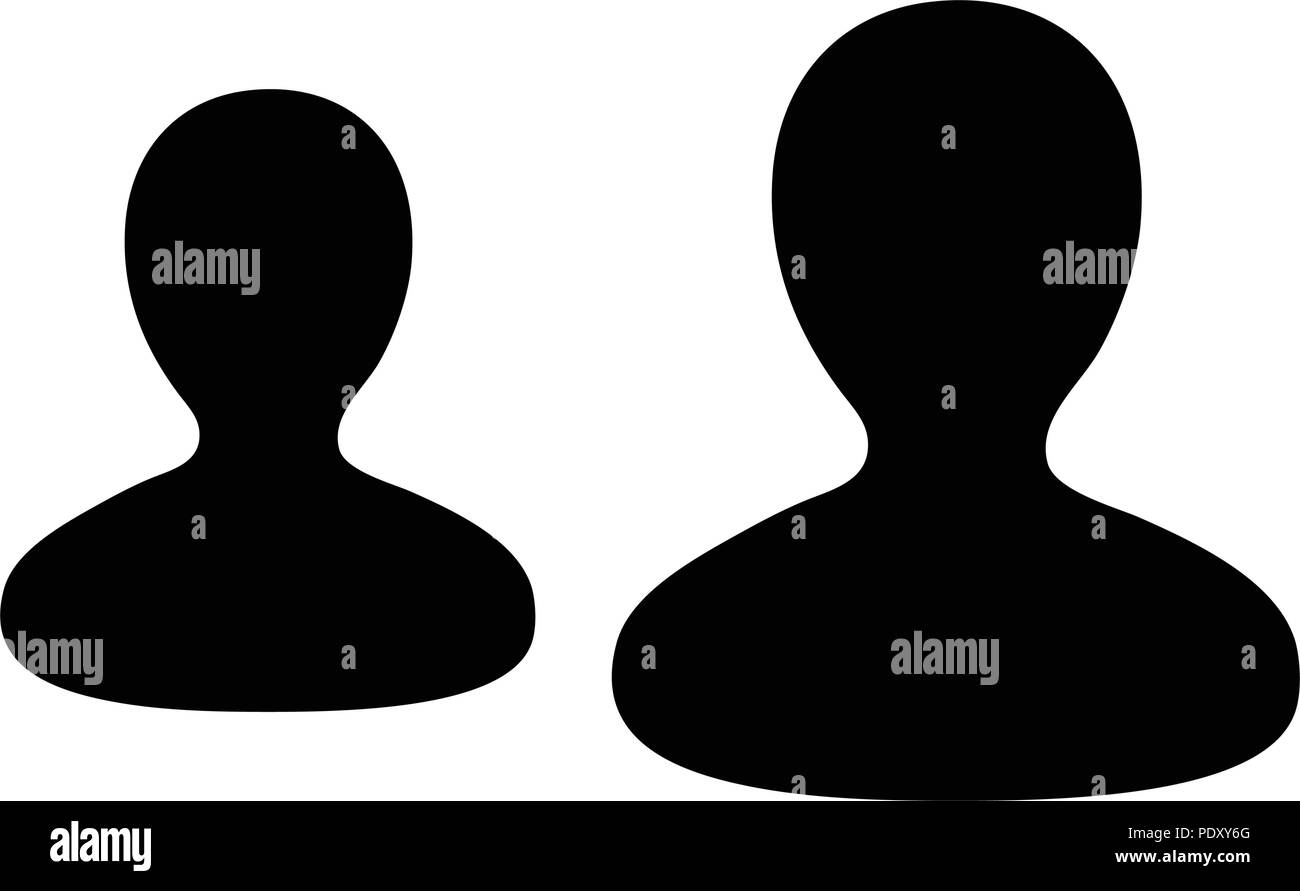 Customer icon vector male group of persons symbol avatar for business ...