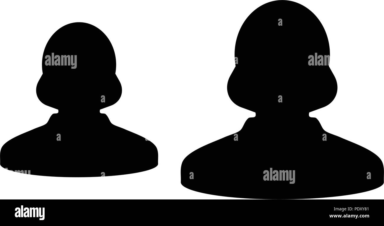 Leadership icon vector female group of persons symbol avatar for ...