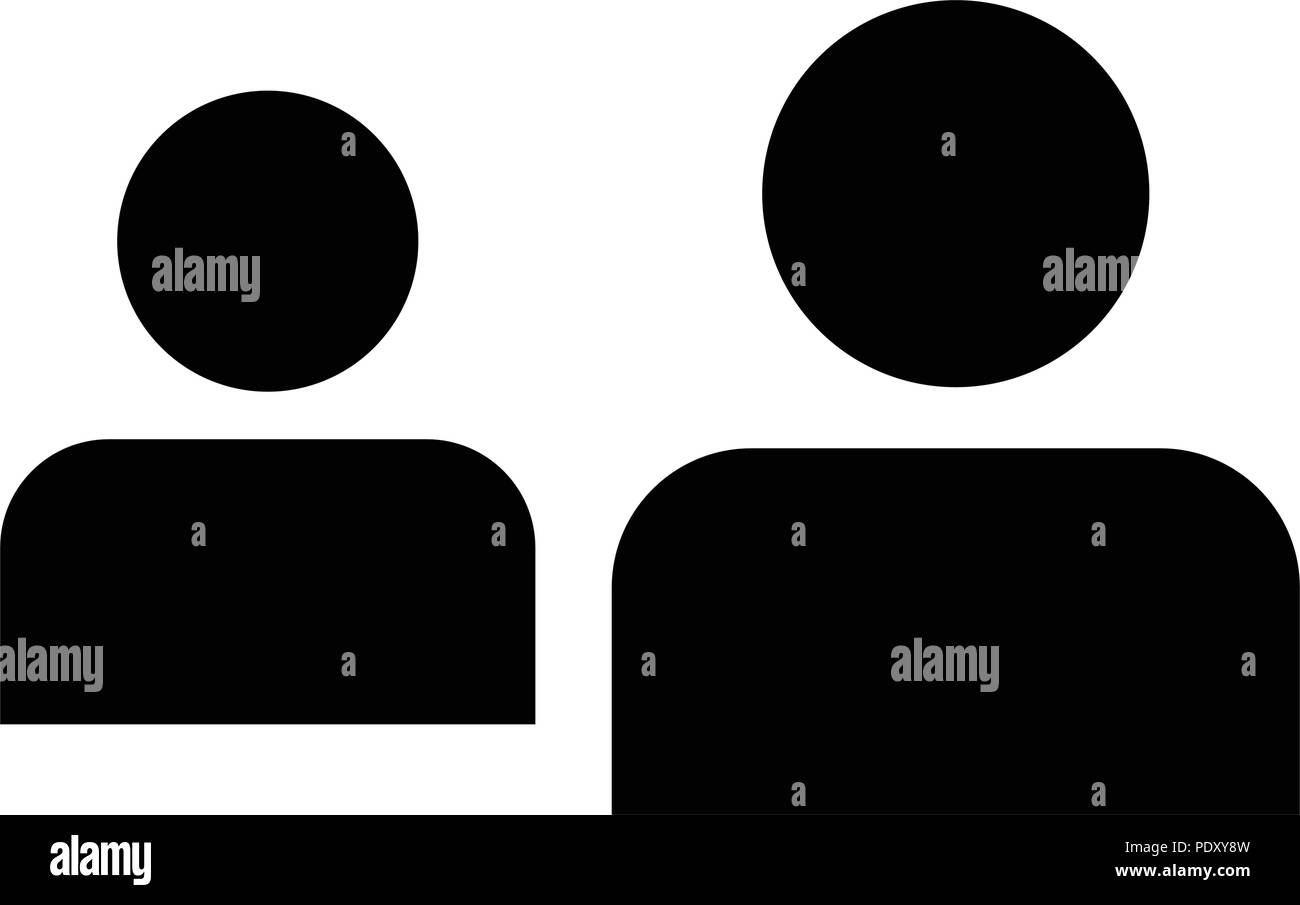 Client icon vector male group of persons symbol avatar for business in ...