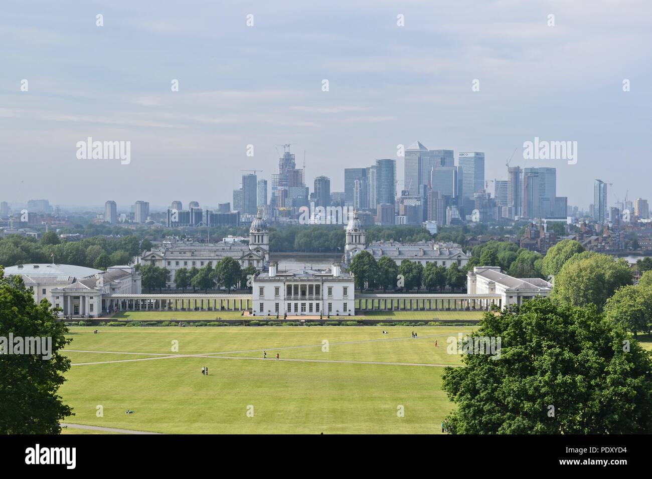The iconic Canary Wharf skyline, Isle of Dogs, London, United Kingdom ...