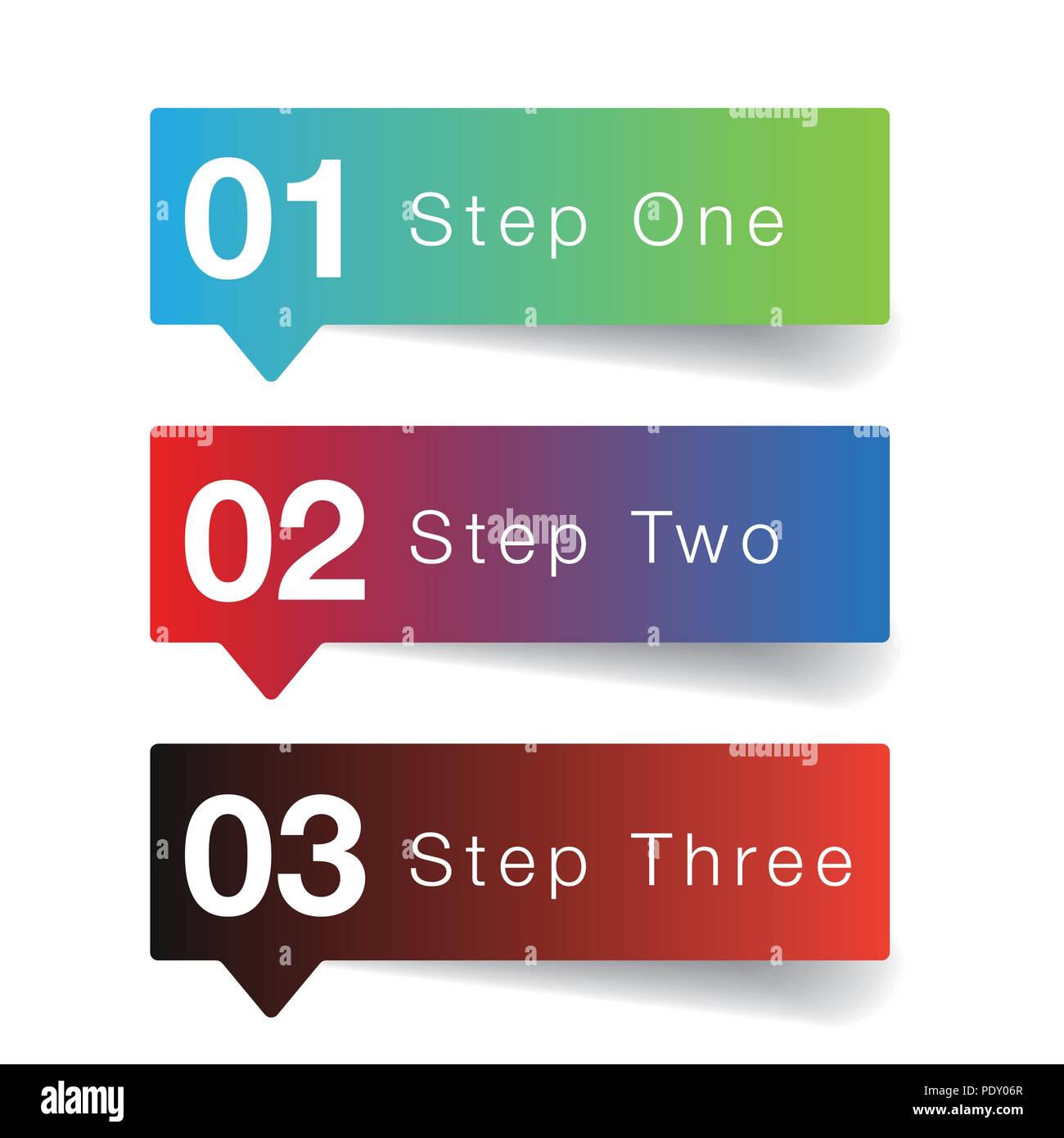 One two three Oprion progress Stock Vector Image & Art - Alamy
