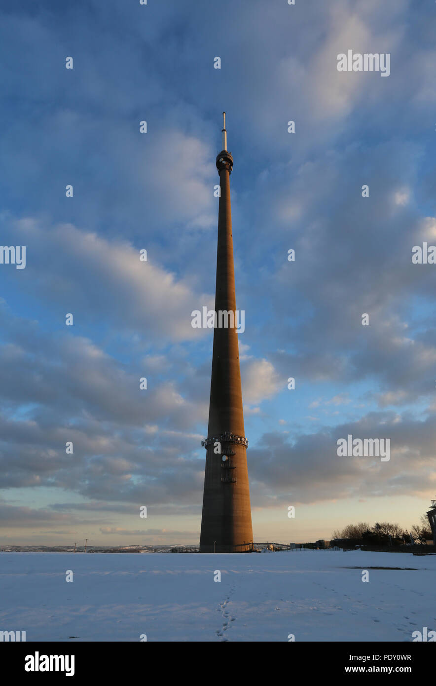 Emley Moor transmitting station Stock Photo - Alamy