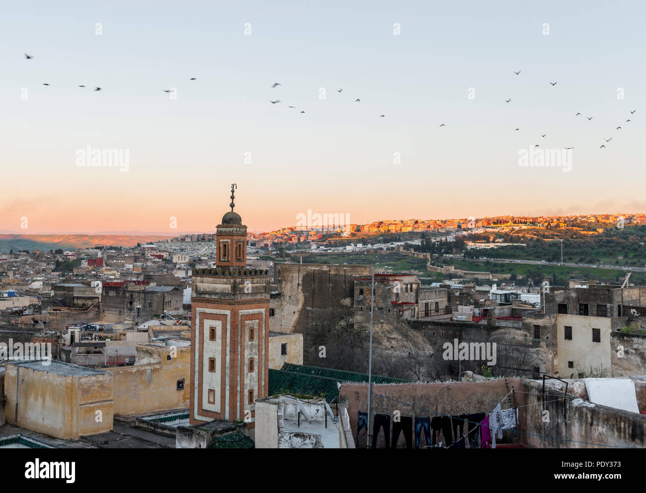 Minaret fez sunset hi-res stock photography and images - Alamy