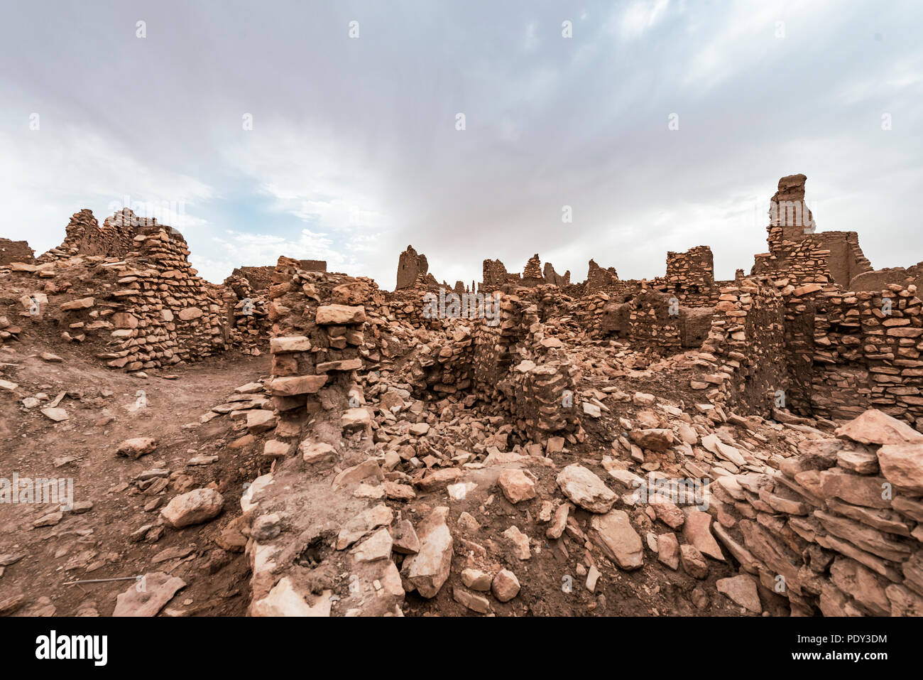 Ruined city, ruins, Ksar Meski, Errachidia, Morocco Stock Photo - Alamy
