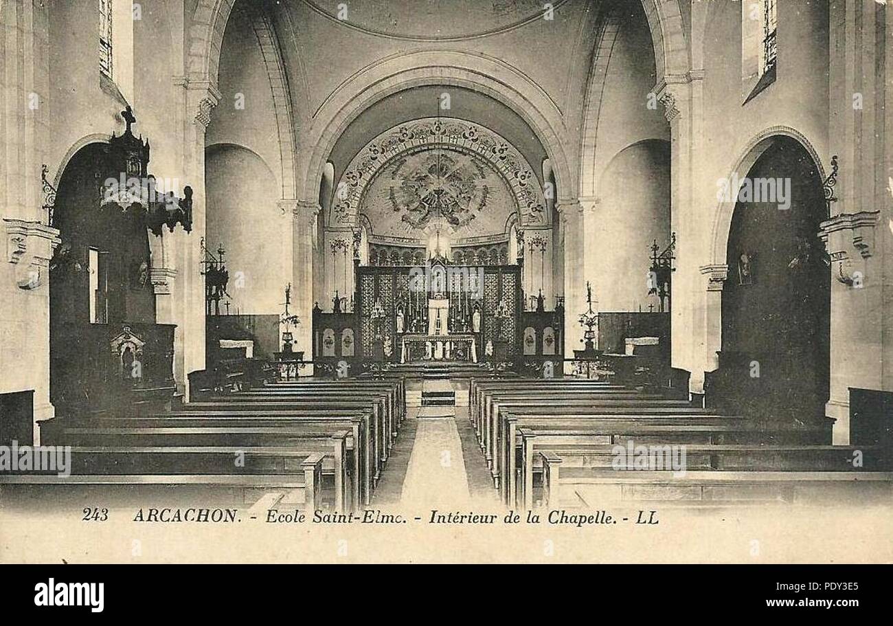 Arcachon - Ecole St Elme 8a Stock Photo - Alamy