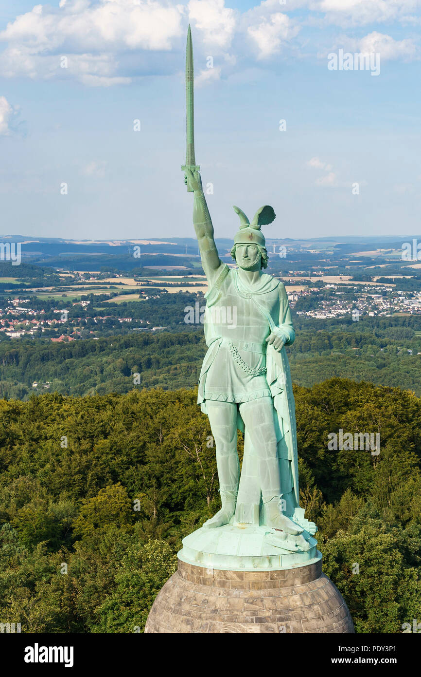 Hermann Monument, Detmold, Teutoburg Forest, North Rhine-Westphalia ...