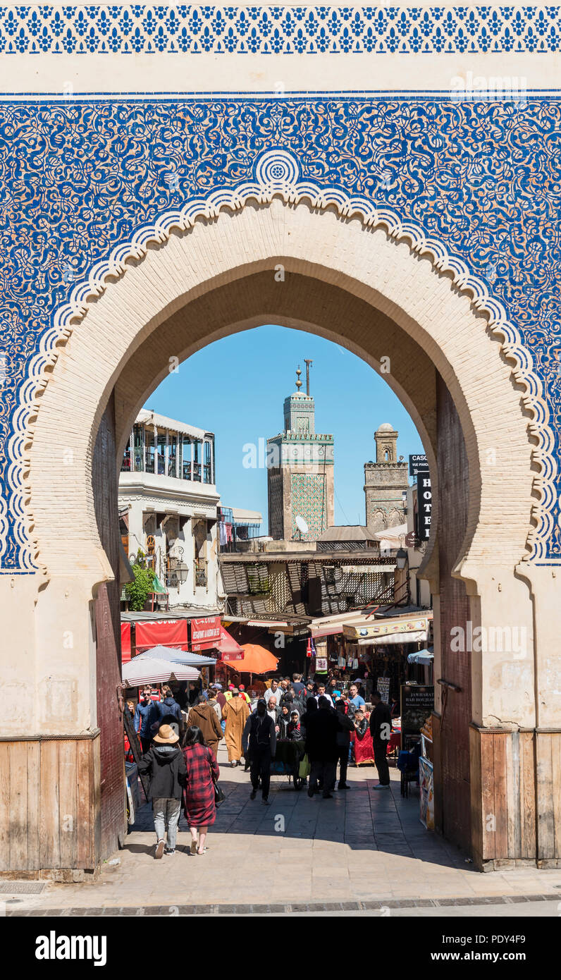 The blue gate in fes hi-res stock photography and images - Alamy