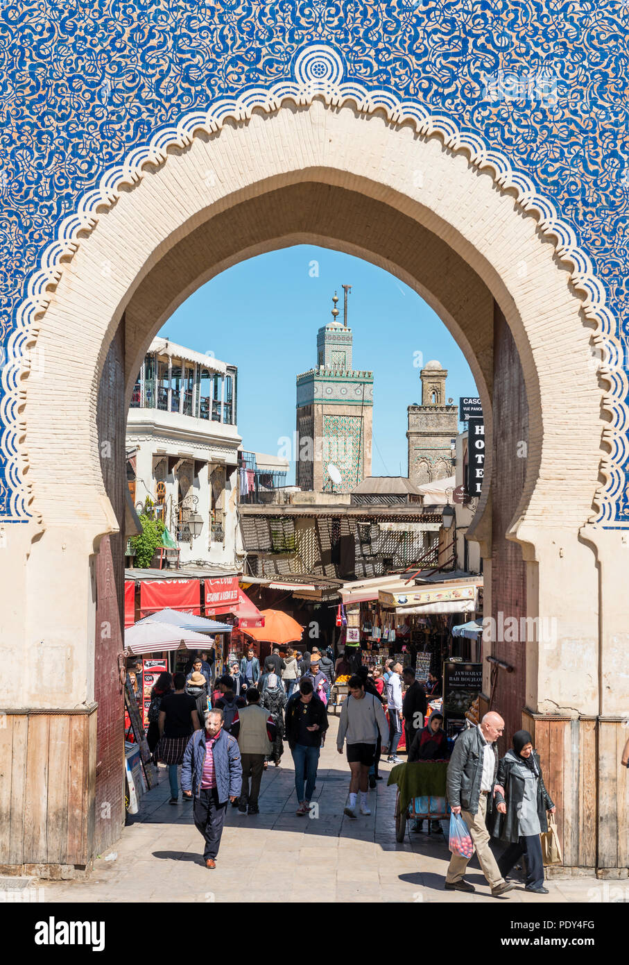 The Blue Gate In Fes High Resolution Stock Photography and Images - Alamy