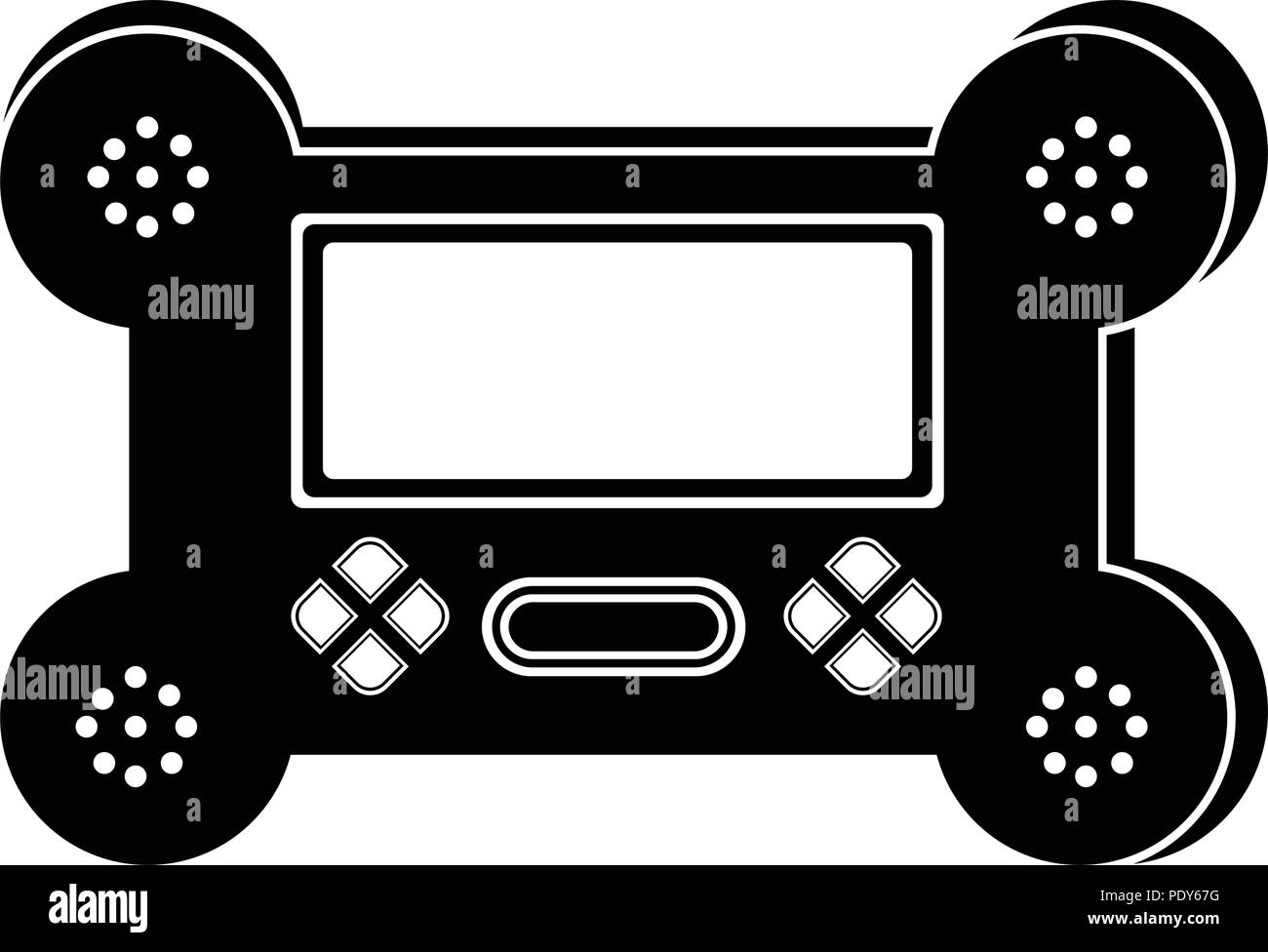 Portable videogame console Cut Out Stock Images & Pictures - Alamy