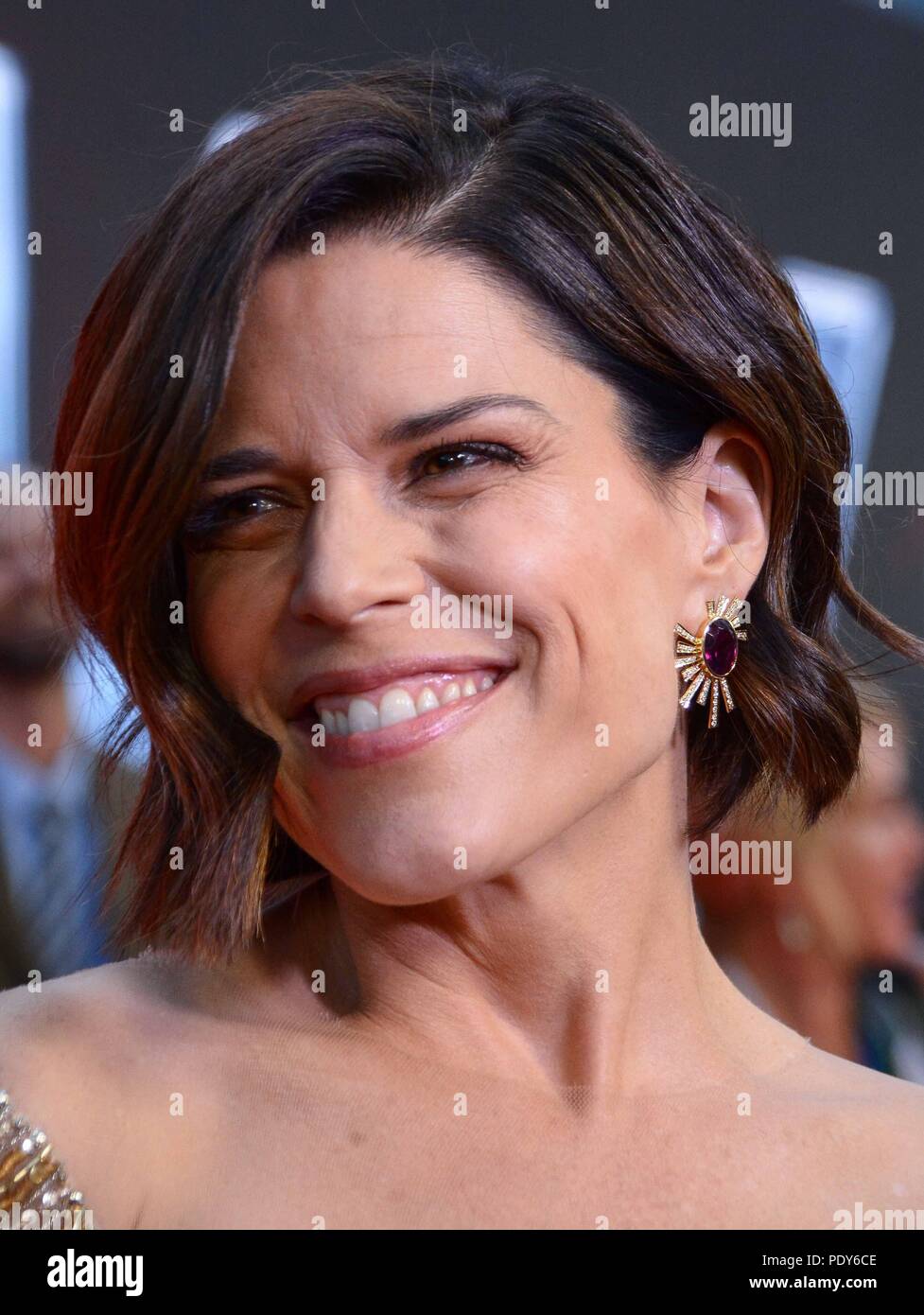 'Skyscraper' Premiere in New York City Featuring: Neve Campbell Where ...