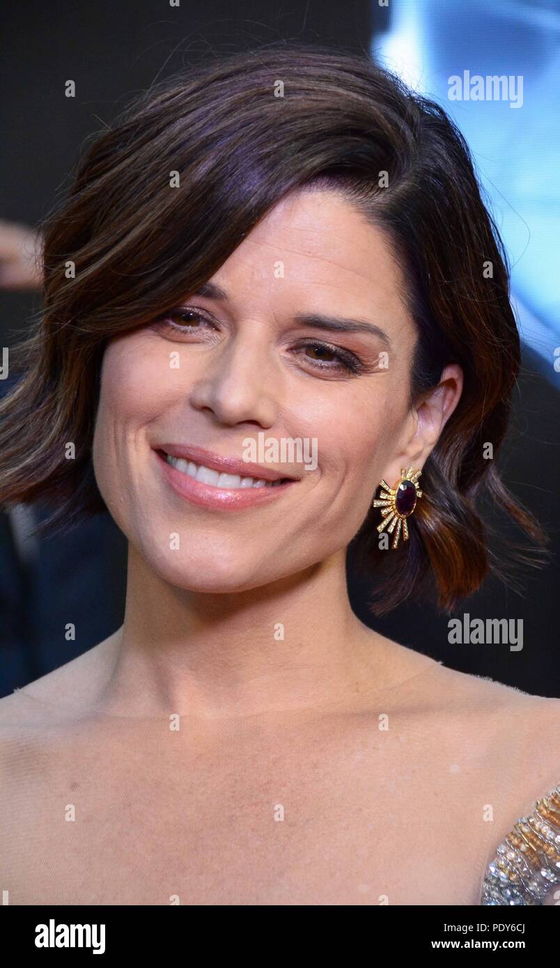 'Skyscraper' Premiere in New York City Featuring: Neve Campbell Where ...