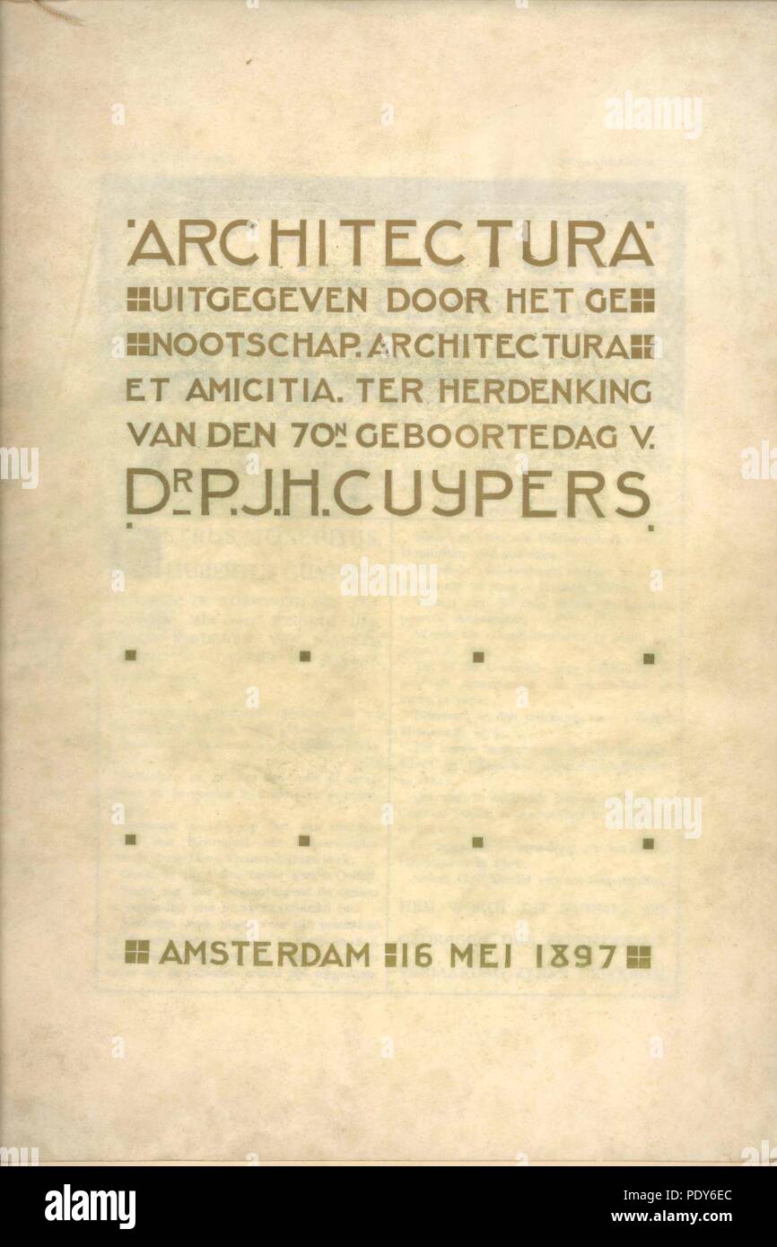 Architectura vol 005 no 020 cover Stock Photo - Alamy