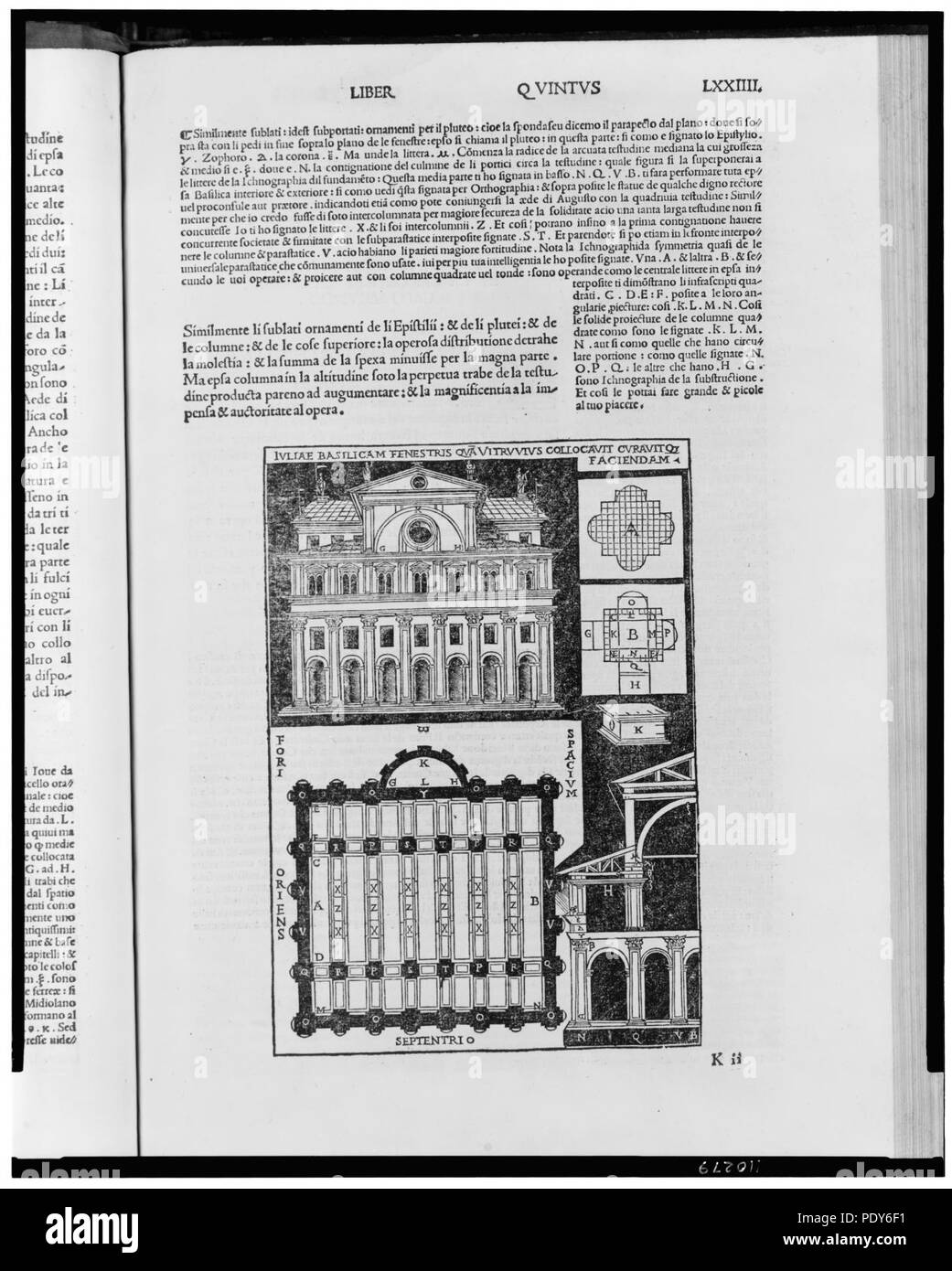 Architectural elements, floor plan, and elevation from handbook on ...